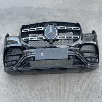 China The New High Quality GLS Series W167 Sports Front Bumper Assembly AMG Style Bumper Dark Night Version for Mercedes-Benz for sale