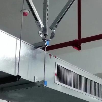 China Galvanized Steel Lateral Seismic Roof Pipe Supports Bracket For Light Fixture for sale