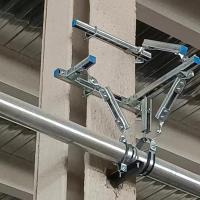 China Robust Galvanised Trapeze Seismic Bracing For Electrical Equipment Support Brackets for sale