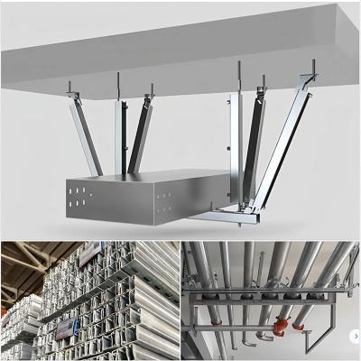 China Galv Steel Seismic Bracing System 4 Way Restraints For Piping Structural for sale