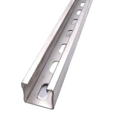 China 304 And 316 Stainless Steel Unistrut Construction Channel Corrosion Resistance for sale