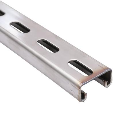 China Structural Hot Dipped Galvanized Strut 41x21 Slotted Channel Building Purlins for sale