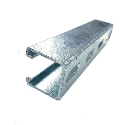 China C Shaped Hot Dipped Unistrut Slotted Channel Q195-Q345 Steel For Construction for sale