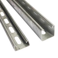 China 8mm Rooftop Extruded C Channel Aluminium Profile Slotted 41x41 for sale