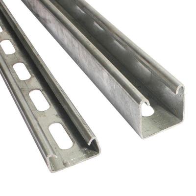 China 8mm Rooftop Extruded C Channel Aluminium Profile Slotted 41x41 for sale