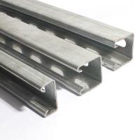 China 8mm Rooftop Extruded C Channel Aluminium Profile Slotted 41x41 for sale