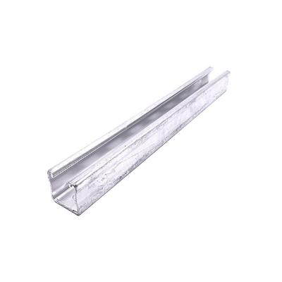 China Architectural 150mm Slotted Aluminium Unistrut Channel Silver Anodized Steel for sale