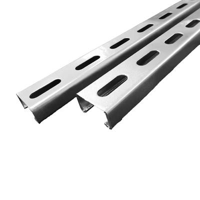 China Heavy Duty 5005 Aluminium Unistrut Channel System P1064 U Shaped Extrusion for sale