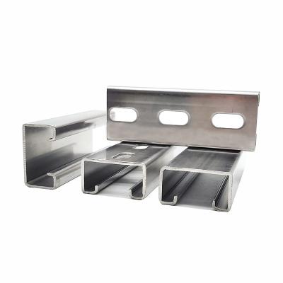 China Industrial 6060 T5 Aluminum Single Unistrut Channel For Electrical Conduits for sale