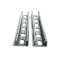 China 41x41 Slotted Aluminium Unistrut Channel Steel Sections Flexible Framework for sale