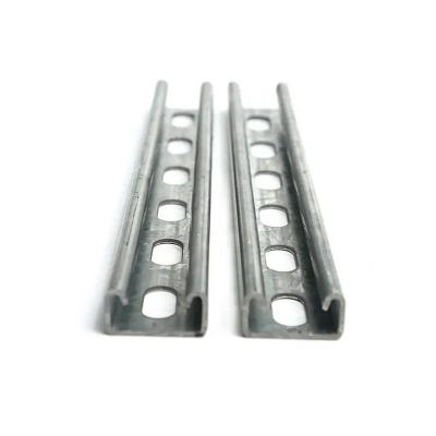 China 41x41 Slotted Aluminium Unistrut Channel Steel Sections Flexible Framework for sale