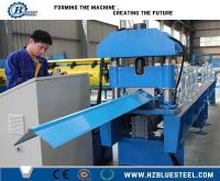 China Ridge Cap Forming Machine 0.3-0.8mm Thickness 14-22 Roller Stations Chain Drive for sale