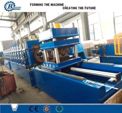 China Accurate Cutting Guardrail Roll Forming Machine 7.5KW Motor Power 45# Steel Roller Material for sale