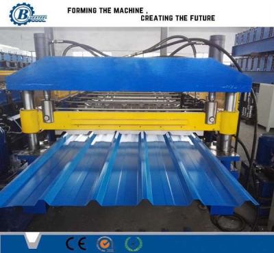 China 8-30m/min PLC Control Steel Roll Forming Machine For Metal Roofing for sale