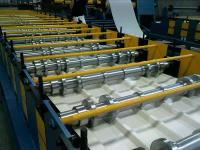 China 18 - 20 Stations Metal Roof Roll Forming Machine Chain Drive for sale