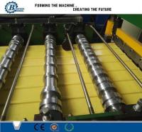 China 0.3-0.7mm Color Coated Metal Roof Panle Roll Forming Machine With Automatic PLC Control for sale