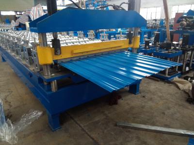 China IBR Trapezoidal Metal Roofing Roll Forming Machine PLC Control for sale