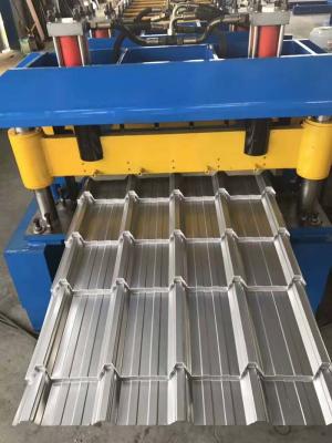 China Hydraulic Tile Roll Forming Machine with Cutting System 1 Inch Transmission Chain for sale
