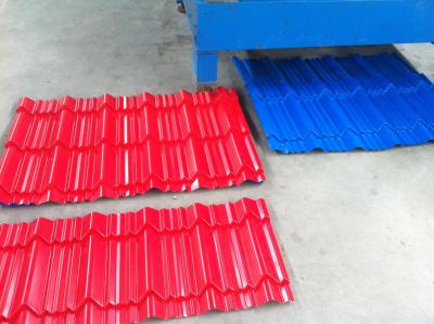 China Steel Tile Roll Forming Machine with 220V/380V Voltage 15-20m/min Speed for sale