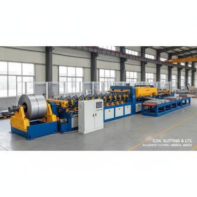 China Metal Slitting Line with Carbide Slitter Blades and PLC Control for High-Precision Aluminium Slitting for sale