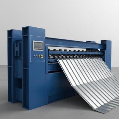 China Roof Panel Roll Forming Machine with 10-25m/min Forming Speed H Beam Frame Structure and 45# Steel Rollers for sale