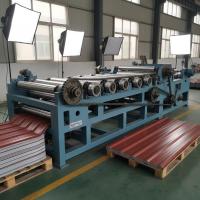 China Steel Construction Tile Roll Forming Machine with 1 Inch Transmission Chain and 75mm Roller Diameter for Roofing Panel Manufacturing for sale