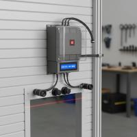 China PLC Control System Roller Shutter Door Machine with Photoelectric Sensor Safety Device and 10-20m/min Speed for sale