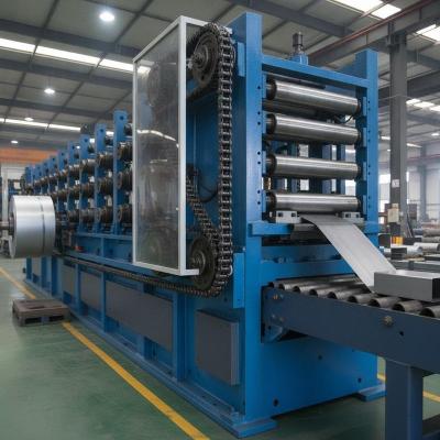 China 8000kg Steel Roll Forming Machine with Chain Drive and ±2mm Cutting Tolerance for Precise Metal Roofing for sale