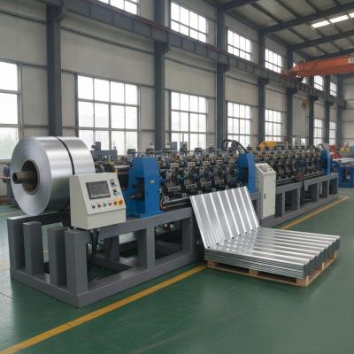 China 1000mm Forming Width Roof Panel Roll Forming Machine with 5.5KW Power and H Beam Frame for Corrugated Sheet Production for sale