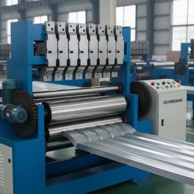 China IBR Color Steel Sheet Roof Panel Making Roll Forming Machine for sale