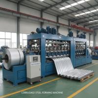 China 1000mm/1250mm Width 380V Voltage PLC Control Corrugated Roll Forming Machine for Metal Roofing Panels for sale