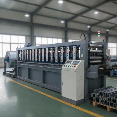 China Corrugated Roll Forming Machine with 10-25m/min Speed for 0.3-0.8mm Steel Sheets and Omron Encoder for sale