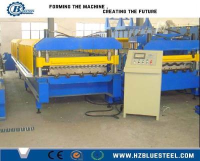 China 5KW PLC Controlled Metal Roofing Roll Forming Machine Thickness 0.3 - 0.8mm for sale