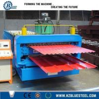 China 3KW Hydraulic Double Layer Steel Forming Machine With 45# Steel Roller for sale