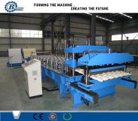 China Chain Transmission Metal Step Glazed Tile Roofing Sheet Forming Machine for sale