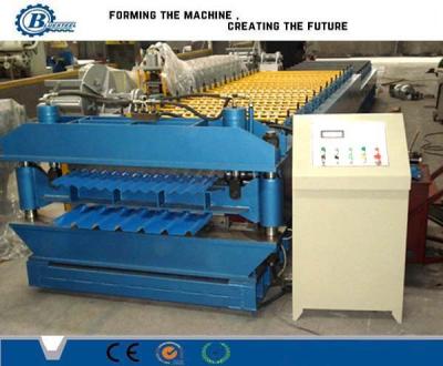 China Durable Tile Roll Forming Machine with Roller Material 45 Steel and PLC Control System for sale