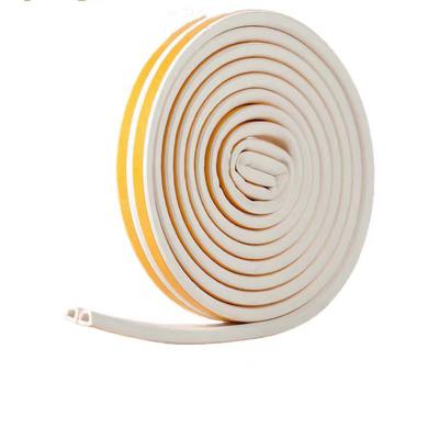 China Self-adhesive Epdm Door Window Insulation Draught Excluder Sponge Weatherstrip Foam Seal Strip for sale