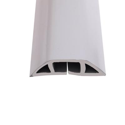 China Flexible Self-Adhesive PVC Floor Wire Cover Cable Protect Channel Floor Cable Cover for sale