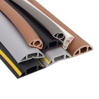 China All Size PVC Cord Hider Floor Cord Protector Floor Cable Wire Cover for sale