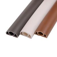 China STRONG & SOFT ADHESIVE Keeps the Product Firmly Silicone Electrical Floor Carpet Cable Wrap Sleeve Wire Cord Hider Cover for sale