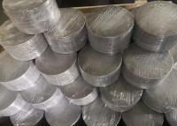 China 316 Stainless Steel Wire Mesh Filter Discs 1000um Thickness 2 inch Width for sale