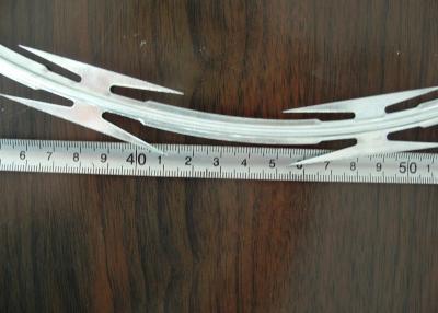 China BTO 65 Concertina Razor Barbed Wire 600mm Diameter For Building Wall for sale