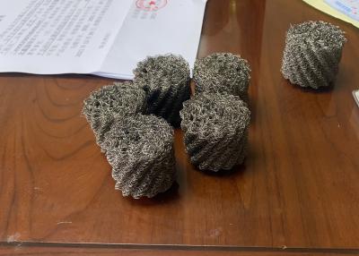 China Anti Corrosion 304 SS Knitted Wire Mesh Compressed For Exhaust Silencers for sale