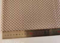 China Silver Decorative Wire Mesh / Metal Mesh Curtain Panels 12m width Lacquer coating for sale