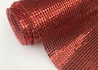 China Aluminium Metallic Sequin Fabric Curtain Panels 4mm 8mm Customized for sale