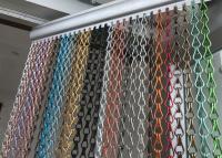 China 12mm hole Decorative Wire Mesh / Aluminum Chain Link Fence Plain Weave for sale