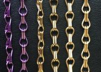 China 12mm hole Decorative Wire Mesh / Aluminum Chain Link Fence Plain Weave for sale