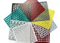 China Galvanised Decorative Wire Mesh Panels Perforated 100mm Diameter for sale
