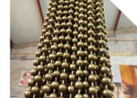 China 4X6 Stainless Steel Decorative Wire Mesh Ball Chain 8mm Diameter Customized for sale