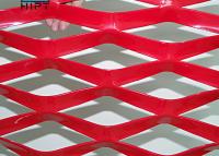 China 75mm Hole Expanded Mesh Panels / Aluminium Diamond Mesh Sheet Powder Coating for sale